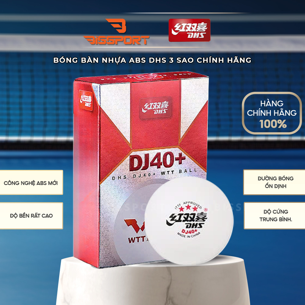 Qủa Bóng Bàn 40+ DHS WTT DJ40+ ITTF 2022 - Chuẩn Bóng Thi Đấu - Nhựa ...