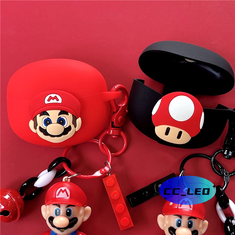 For EDIFIER X2s Case Silicone Soft Case Cartoon Mario Keychain Pendant ...