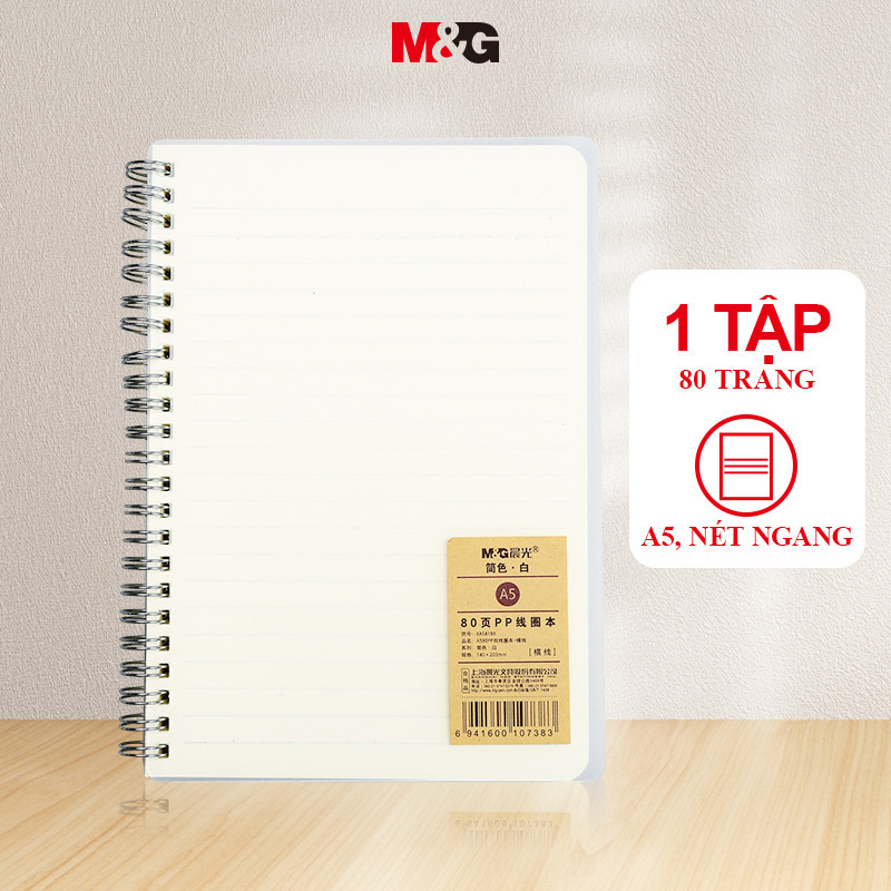 M&G Sổ tay A5 dòng màu đơn giản máy tính xách tay sinh viên văn phòng phẩm nhật ký bề mặt mềm ...