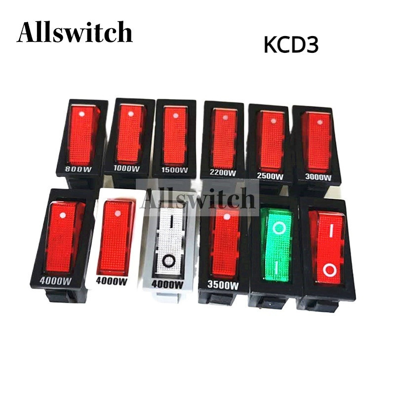 5 Cái KCD3 Rocker Switch 31 * 13.5mm 16A 250V AC 1000W 2200W 3000W ...