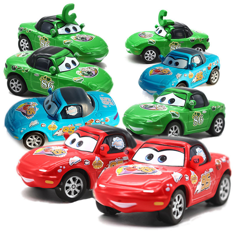 Pixar Cars McQueen Chick Hicks TIM và MIN Fan Series Xe mô hình đúc kim ...