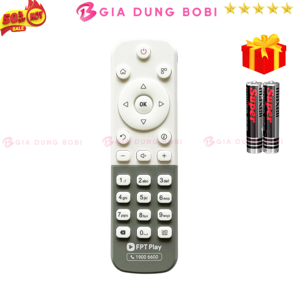 SKU128 - Remote điều khiển đầu FPT Play Box Mã 02, FX6-2ND, Remote ...