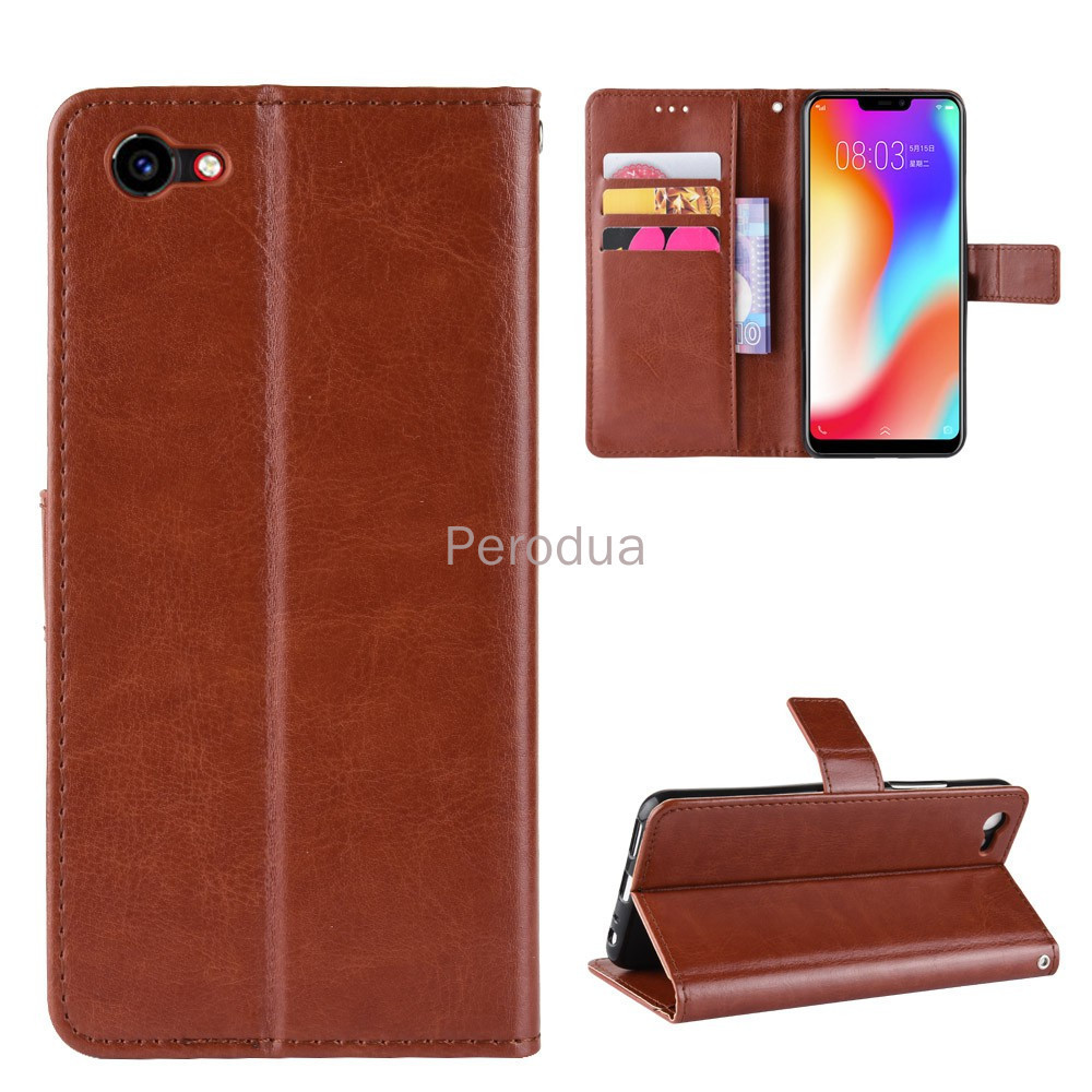 Dành Cho Vivo Y81S Y81 Y81i Y83 Y91 Y91i Y93 Flip Case Ví Da PU Khe Cắm ...