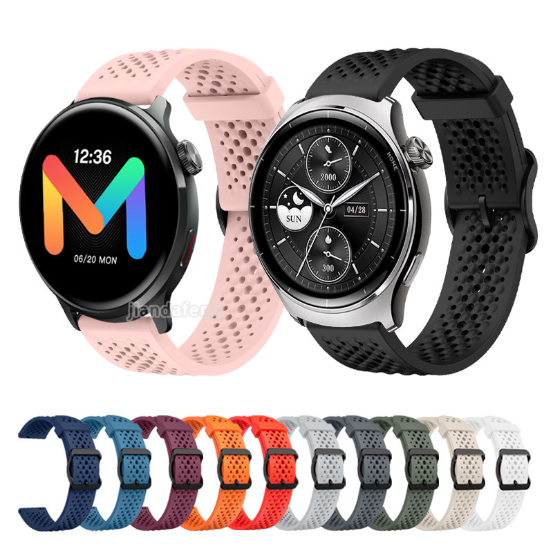 22mm 20mm Dây đeo silicon thoáng khí thoải mái cho Mibro Watch Lite 3 ...