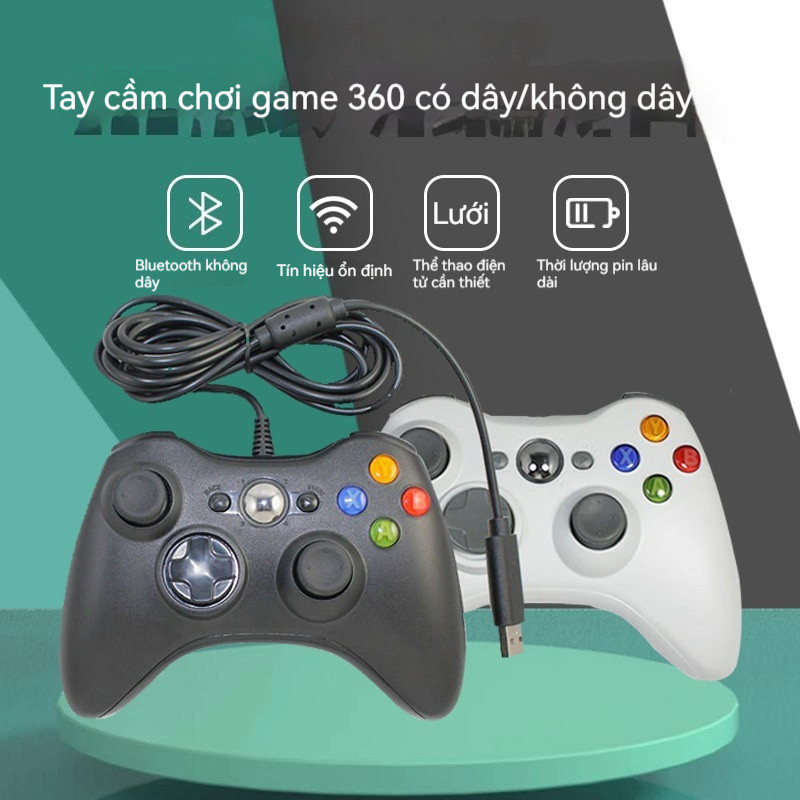 Tay cầm chơi game Xbox rung không dây Usb có dây / Bluetooth | Shopee ...