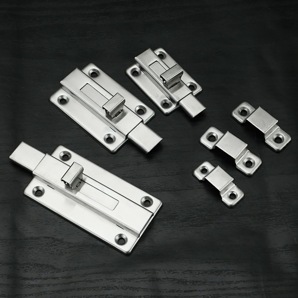 S Chốt Khóa Cửa TRƯỢT K09,Then Cửa Bằng INOX, Bản Lề Then Chốt Gài Khoá ...