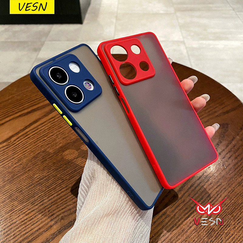 Ốp Điện Thoại Màu Trong Suốt Mặt Nhám Chống Sốc Thời Trang Cho Redmi Note 14 13 Pro+ Plus 4G 5G ...