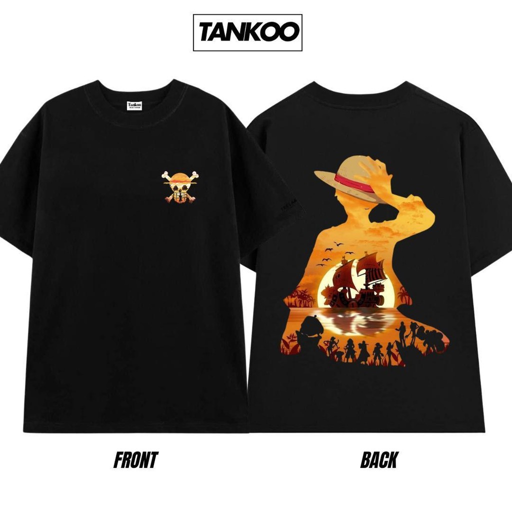 ÁO thun xu hướng Monkey D. Luffy One Piece in 2 mặt chất cotton, áo ...