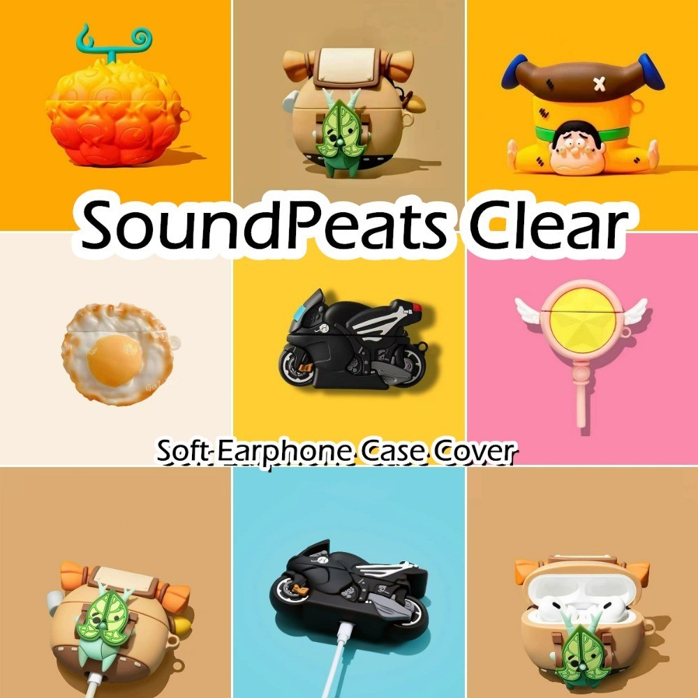 Hàng có sẵn! Cho SoundPeats Clear ốp tai ng Case Vỏ Bảo Vệ Hộp Sạc Tai Nghe Phim hoạt hình đổi ...