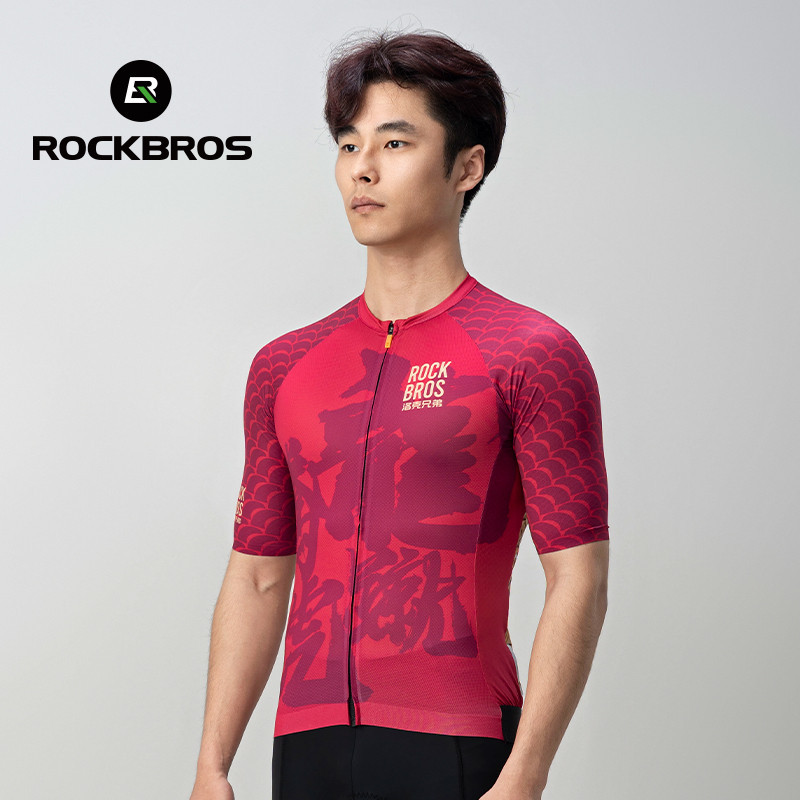 Rockbros Nam Đi Xe Đạp Jersey Mùa Hè Thoáng Khí Nhanh Khô Nam Top MTB Xe Đạp Đường Bộ Áo Sơ Mi ...