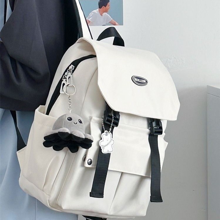 Jivil Ba lô nữ nylon chống thấm nước nhẹ phiên bản Hàn Quốc đa năng ...