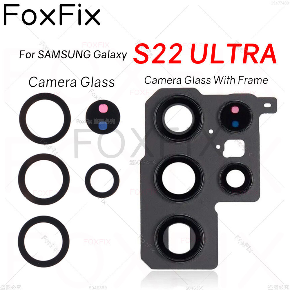 Mặt Sau Ống Kính Camera Cho Samsung Galaxy S22 Ultra 5G Camera Sau Kính Có Khung Viền Thay Thế ...