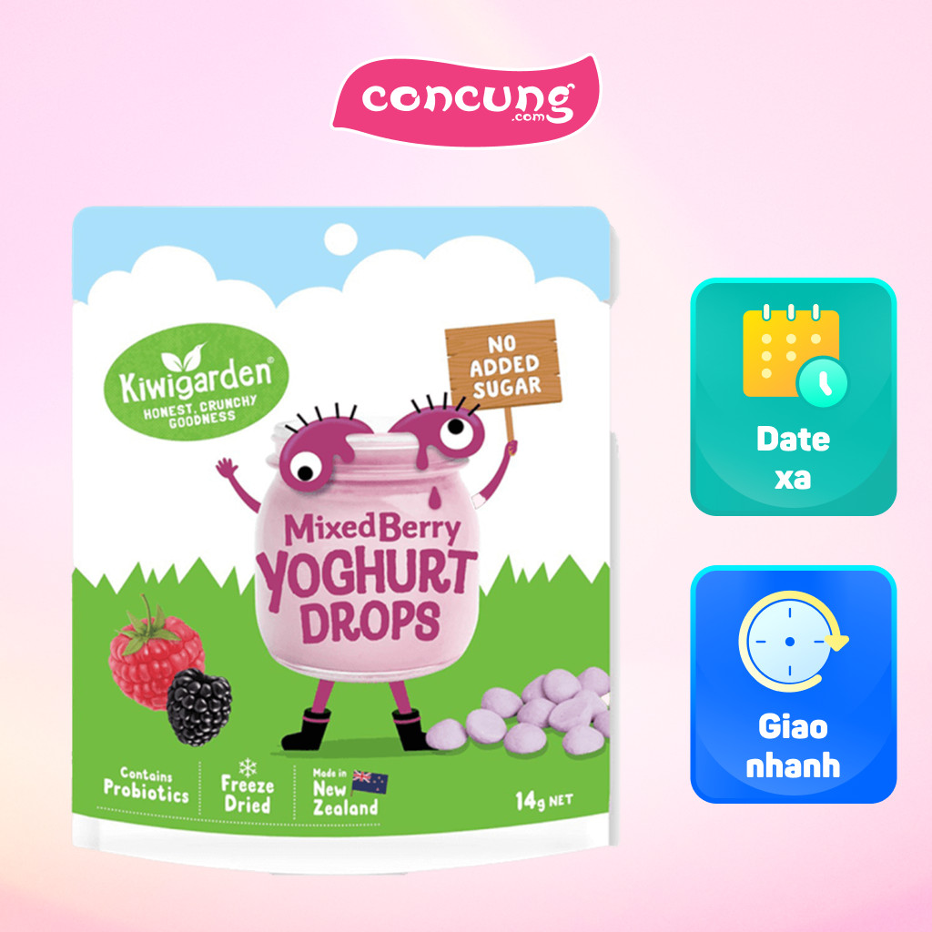 Sữa chua khô Kiwigarden vị Mixed Berry 14g (Không đường) | Shopee Việt Nam
