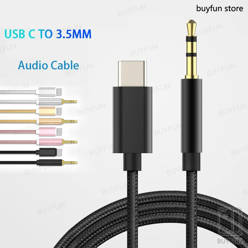 Usb Type C To 3.5mm Aux Audio Cable Adapter Car Aux | Shopee Việt Nam