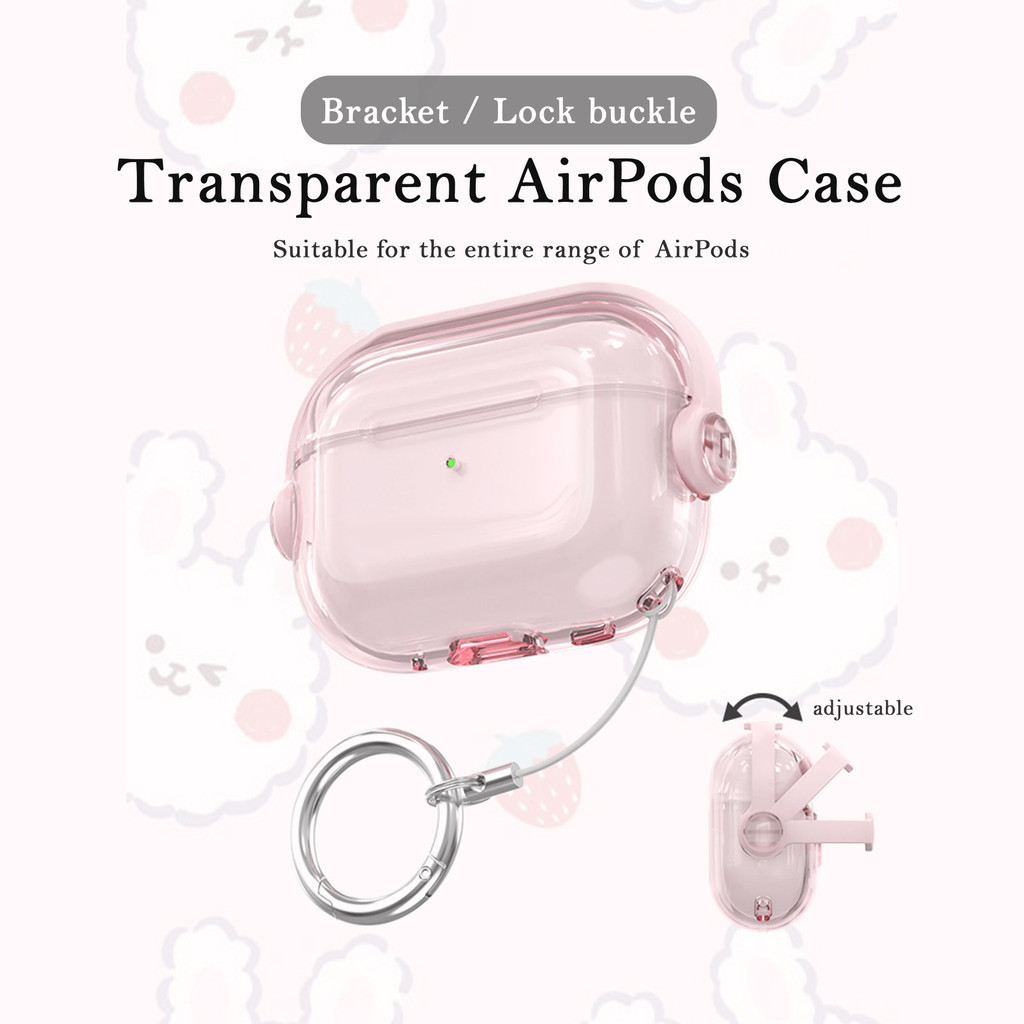 Transparent Lock Earphone Cover for AirPods 3d Gen Case Bracket ...