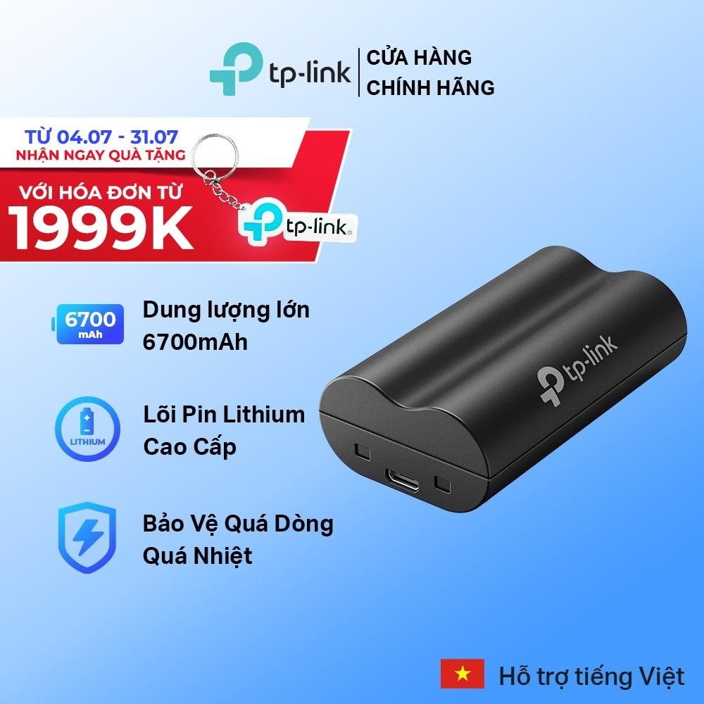 Bộ Pin TP-Link Tapo A100 6700mAH dành cho camera Tapo C420, C400 và ...