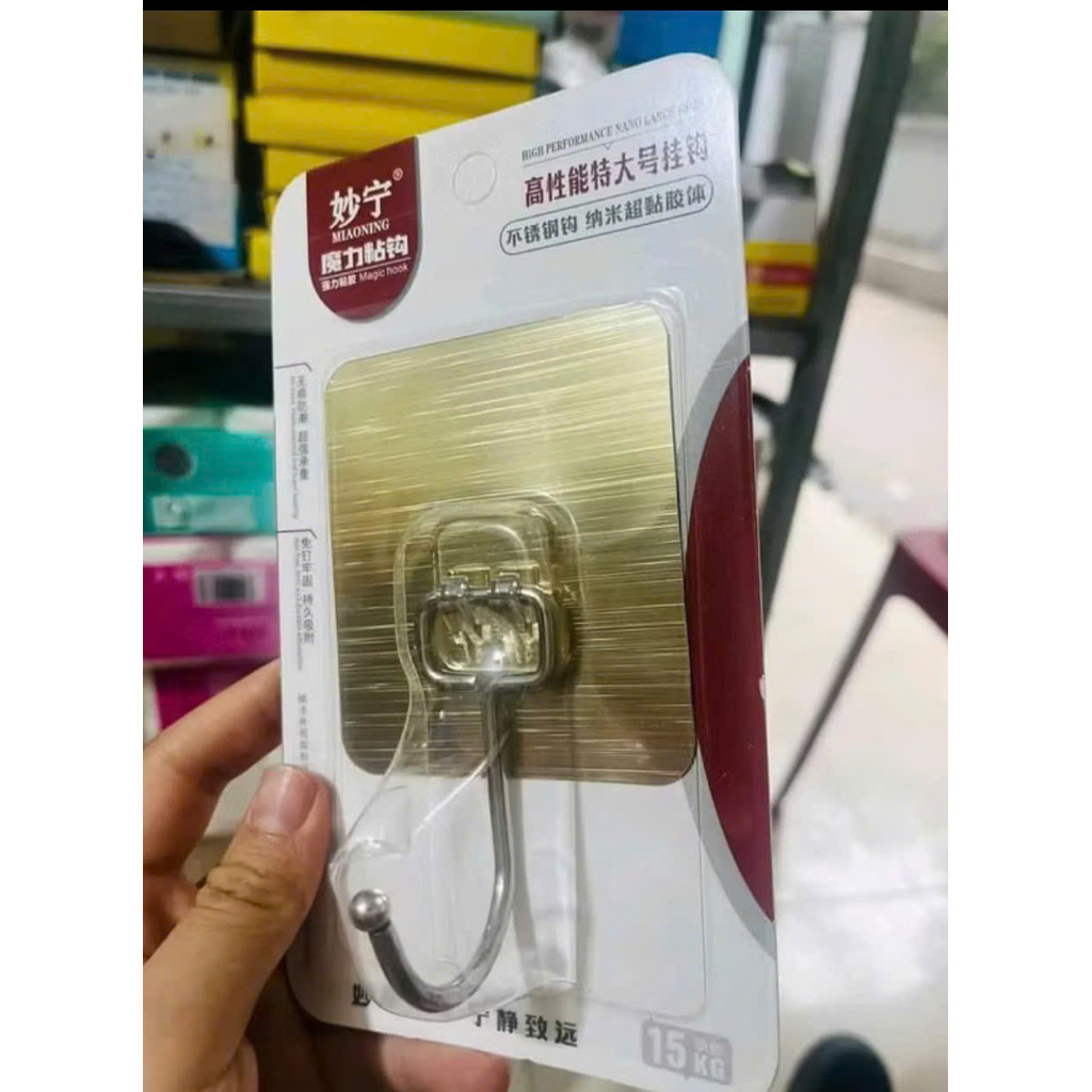 remoi ngày 90Móc dán đơn, móc dán tường inox siêu dính hàng đẹp ...
