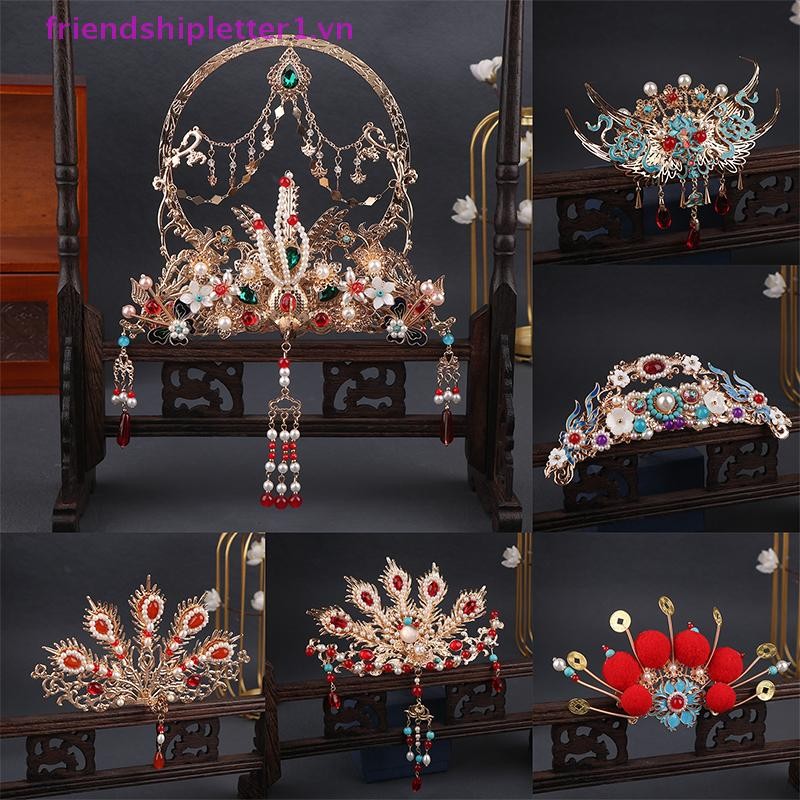 {Fh Fashion} Đồ trang trí tóc vương miện cổ trang phục cổ xưa Mũ đội ...