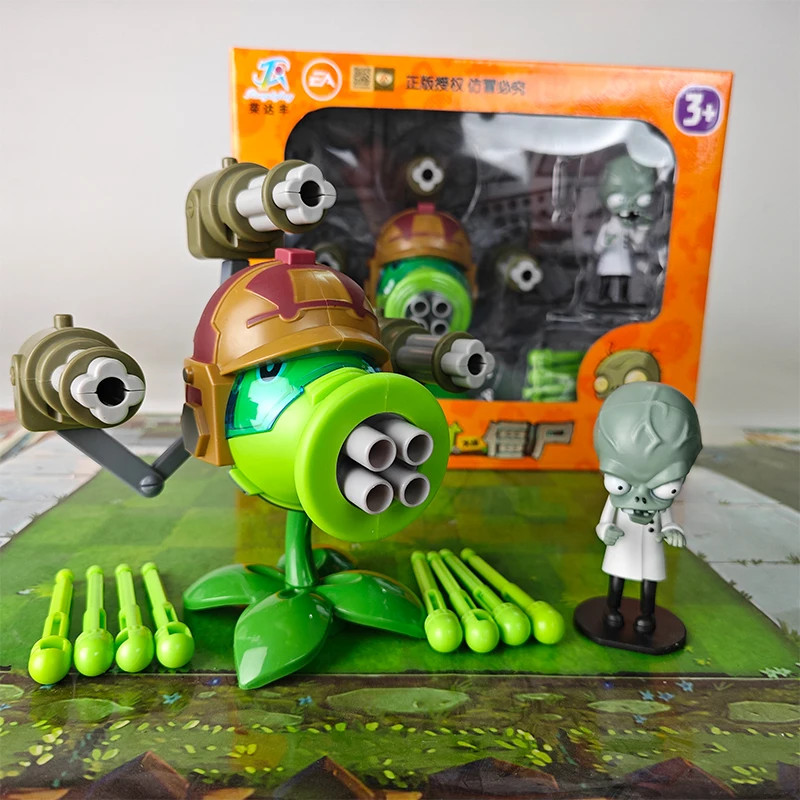 Plants Vs Zombies 2 Pvz Trẻ Em Bảo Quản Ba Lô Đồ Chơi 7 Lỗ Gatling Máy ...