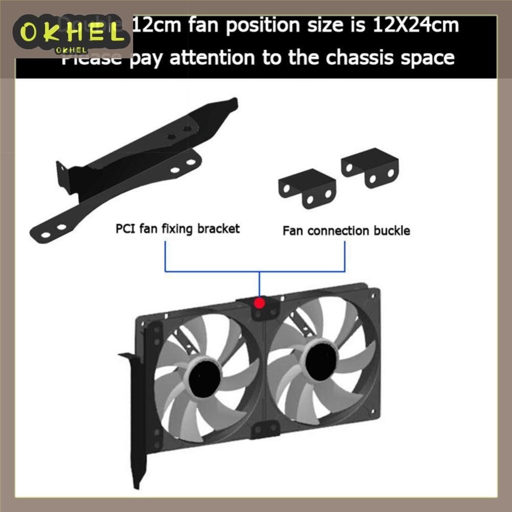 [Okhello.vn] Khe cắm PCI Giá đỡ quạt kép 90mm 120mm cho Card đồ họa máy tính để bàn | Shopee ...