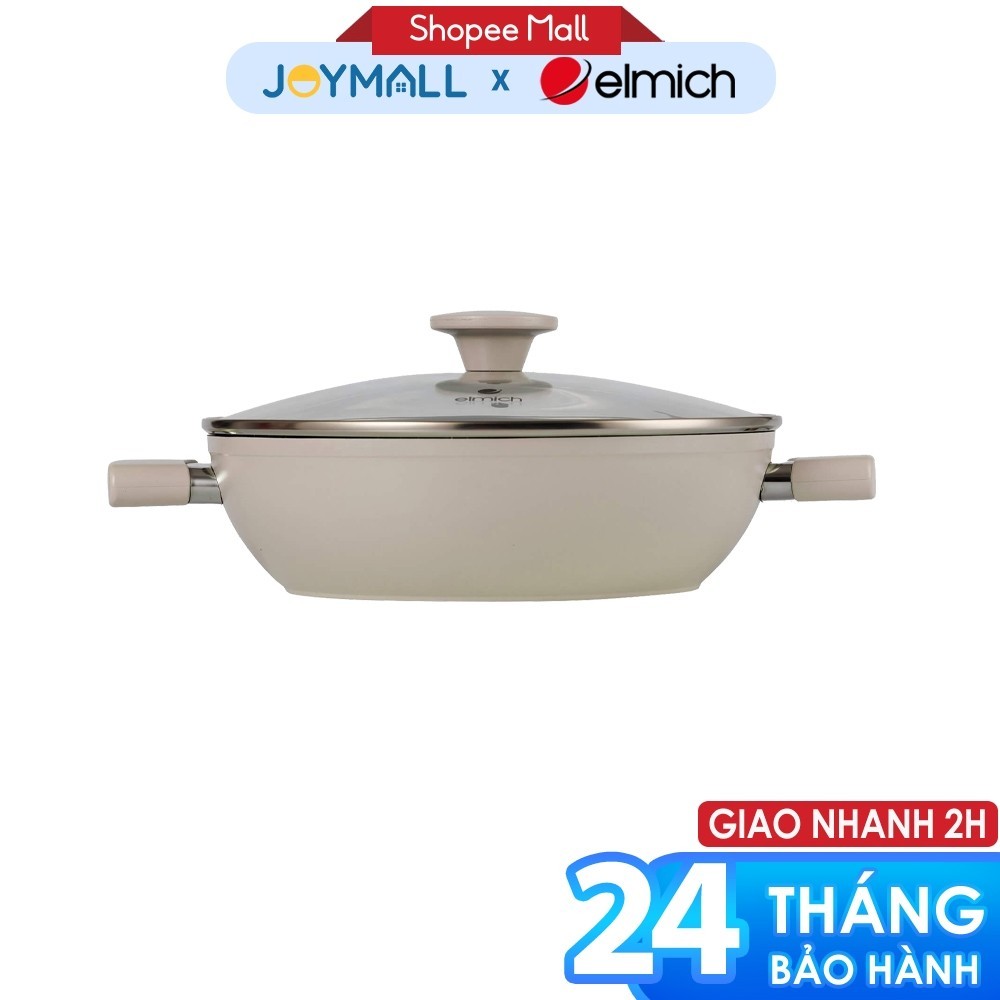 Nồi lẩu đa năng chống dính vân đá Elmich EDA-0875 size 28cm, Hàng chính ...
