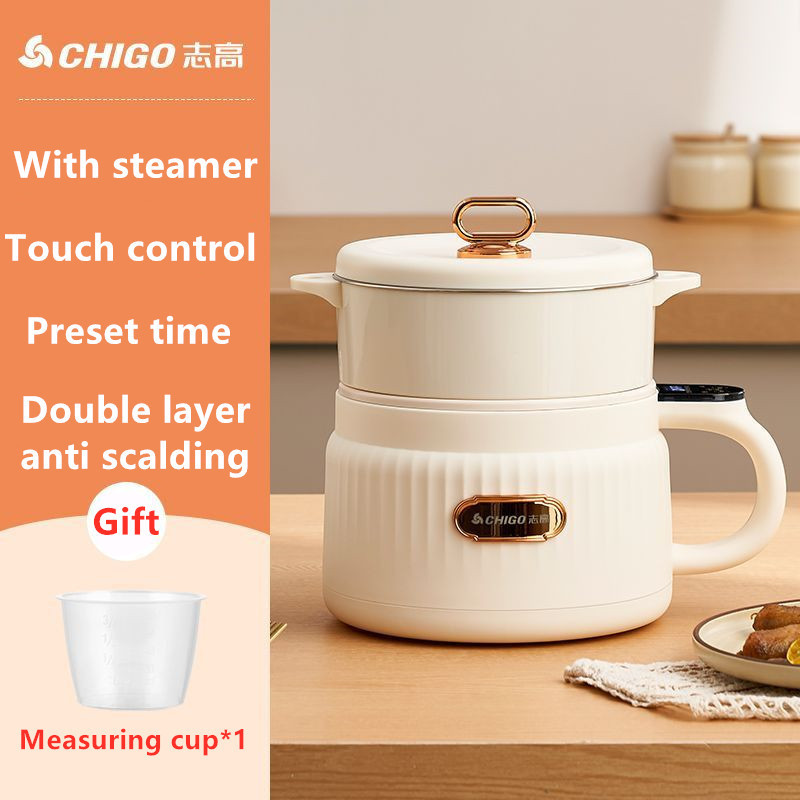 Nồi cơm điện Mini CHIGO Nhà nhỏ Ký túc xá đa chức năng Hấp cơm điện Nồi cơm điện thông minh 1.2L ...