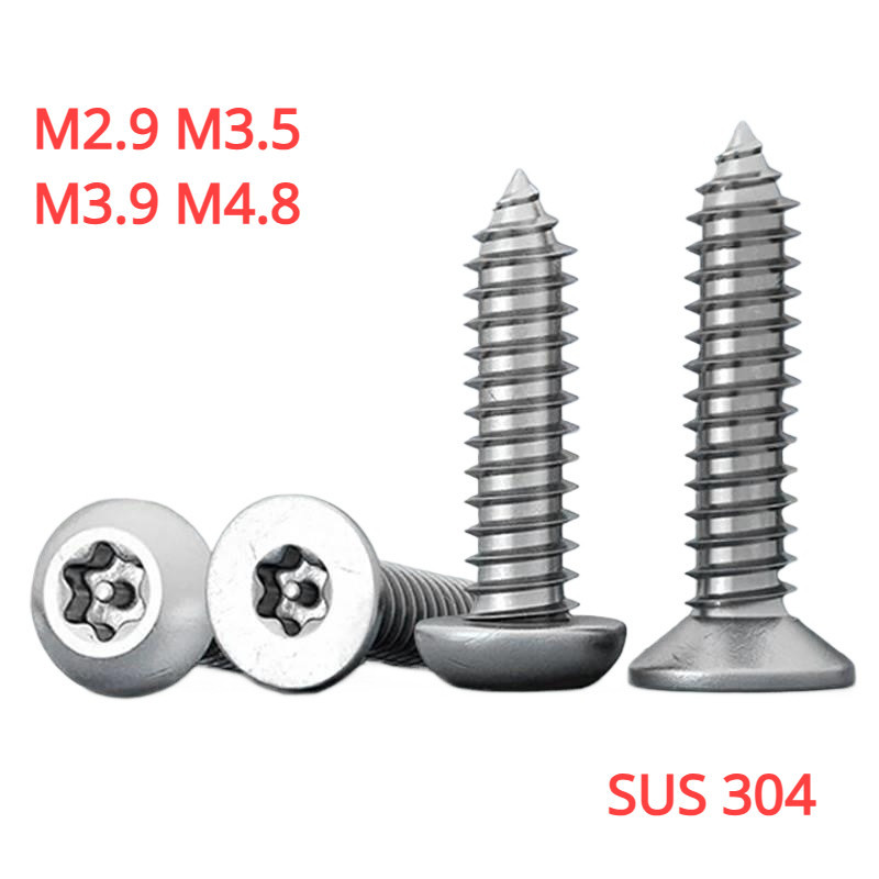 [Ymh1] Vít Đầu Dẹt Bằng Chống Trộm inox 304 M2.9 M3.5 M3.9 M4.8 | Shopee Việt Nam