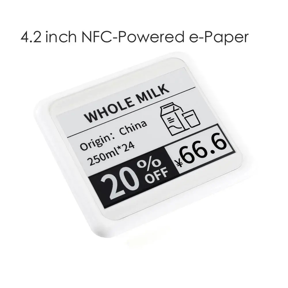 4.2 inch NFC-Powered E Paper EPaper Eink E-Paper E-ink Display Module cho điện thoại di động IOS ...