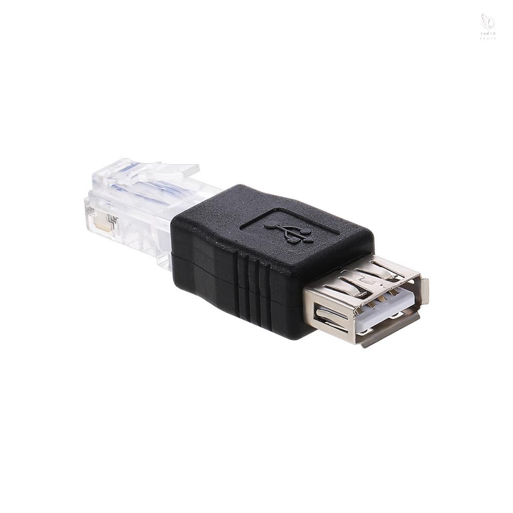 Bộ chuyển đổi USB sang RJ45 USB2.0 Nữ sang Ethernet RJ45 Đầu nối bộ ...