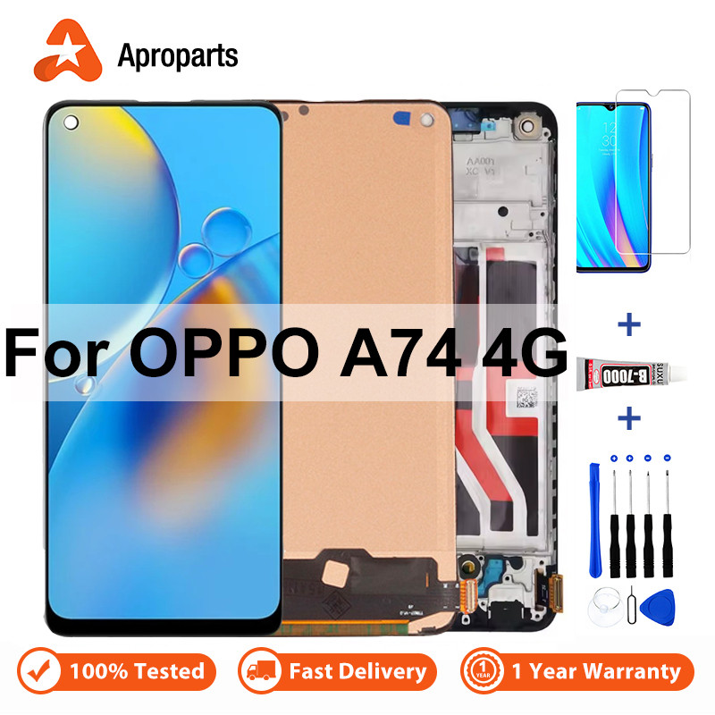 Màn Hình LCD Cho OPPO A74 4G CHP2219 5G CPH2197 Bộ Số Hóa Cảm Ứng Thay Thế Với Khung | Shopee ...