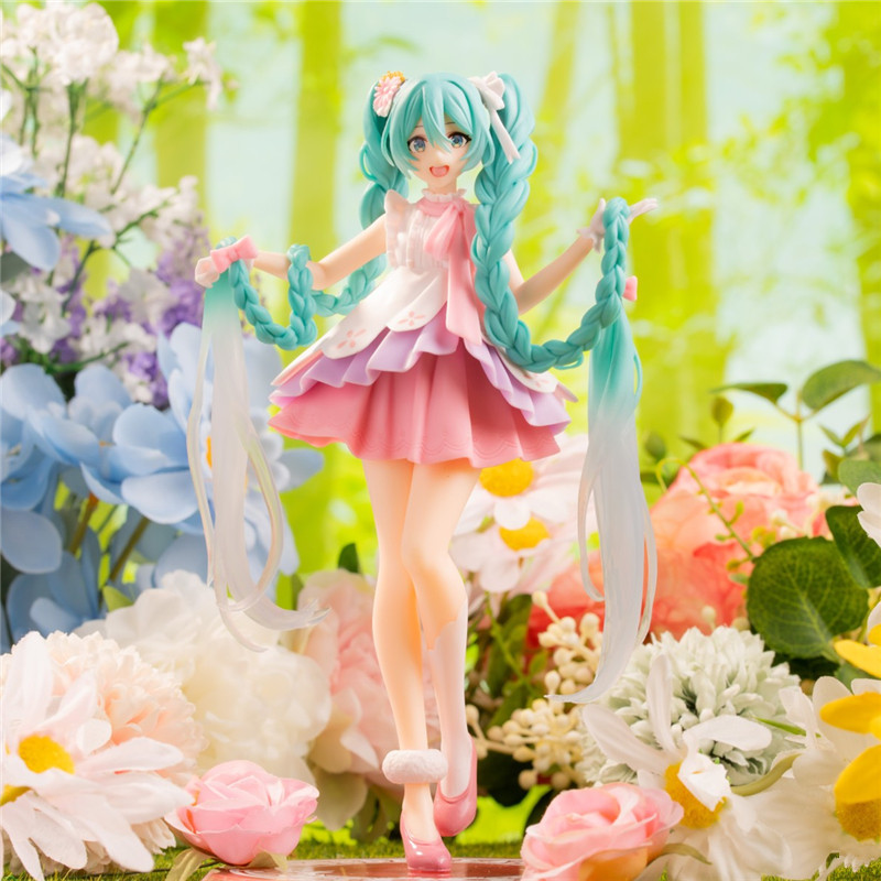 20cm Hatsune Miku Nhân Vật Hành Động Tóc Dài Miku Tượng Nhỏ PVC Đồ Chơi ...