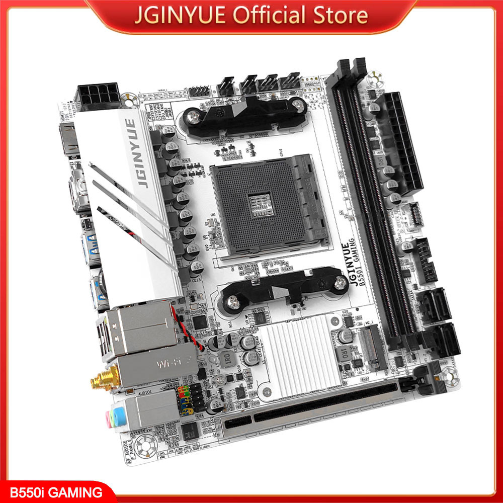 Jginyue B550i GAMING AMD AM4 mini ITX Bo mạch chủ hỗ trợ bộ xử lý dòng Ryzen R5 4000 / 5000 DDR4 ...