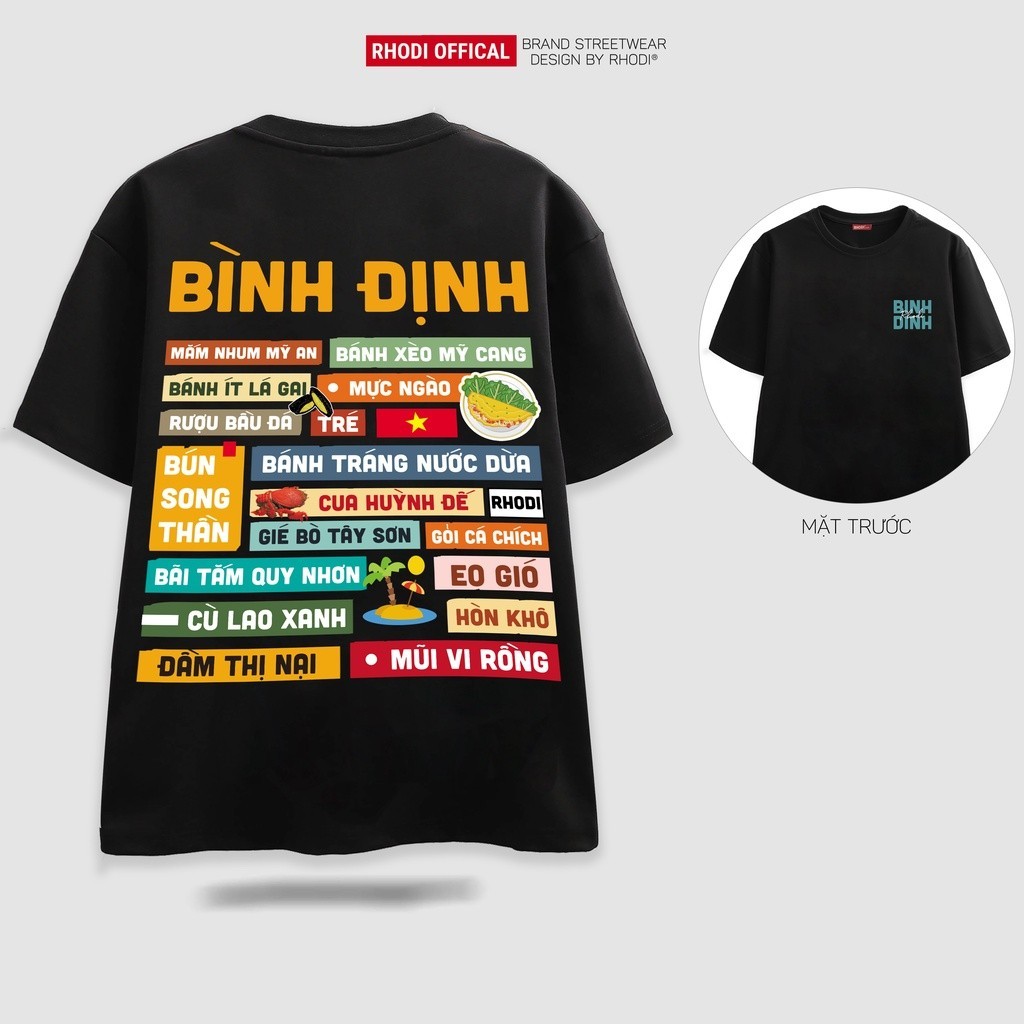 【COD】 Áo thun local brand RHODI phông cổ tròn tay lỡ unisex nam nữ thế ...