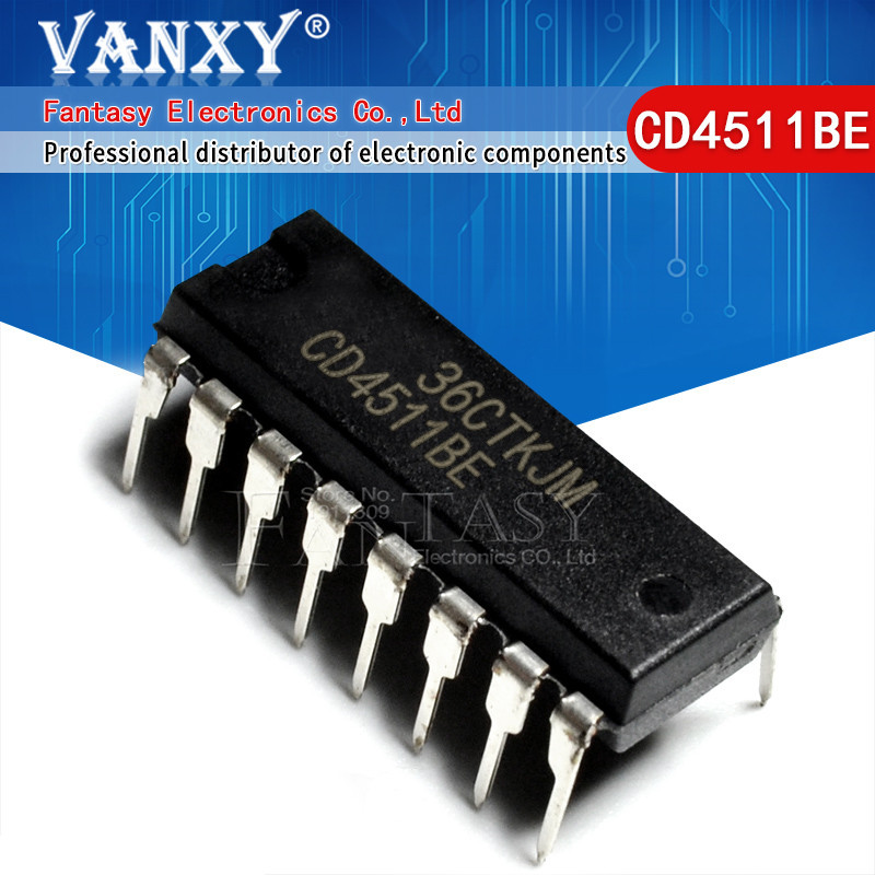 10 Chiếc CD4511BE CD4511 DIP-16 CD4510BE CD4516BE CD4518BE CD4520BE ...