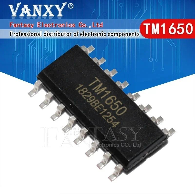 10 chiếc TM1650 SOP-16 LED 1650 SOP TM1651 TM1652 TM1616 TM1812 TM2901 điều khiển ổ đĩa linh ...