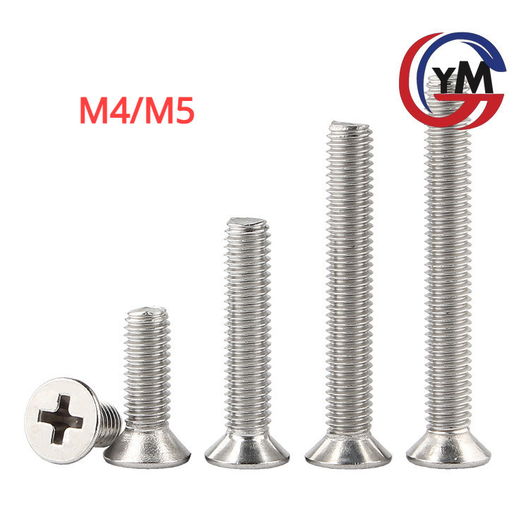[Ymh1] M4 /M5 Ốc Vít Đầu Dẹt inox 304 /Ốc vít đầu pake dẹp mỏng phẳng Chuyên Dụng KM Vít ...