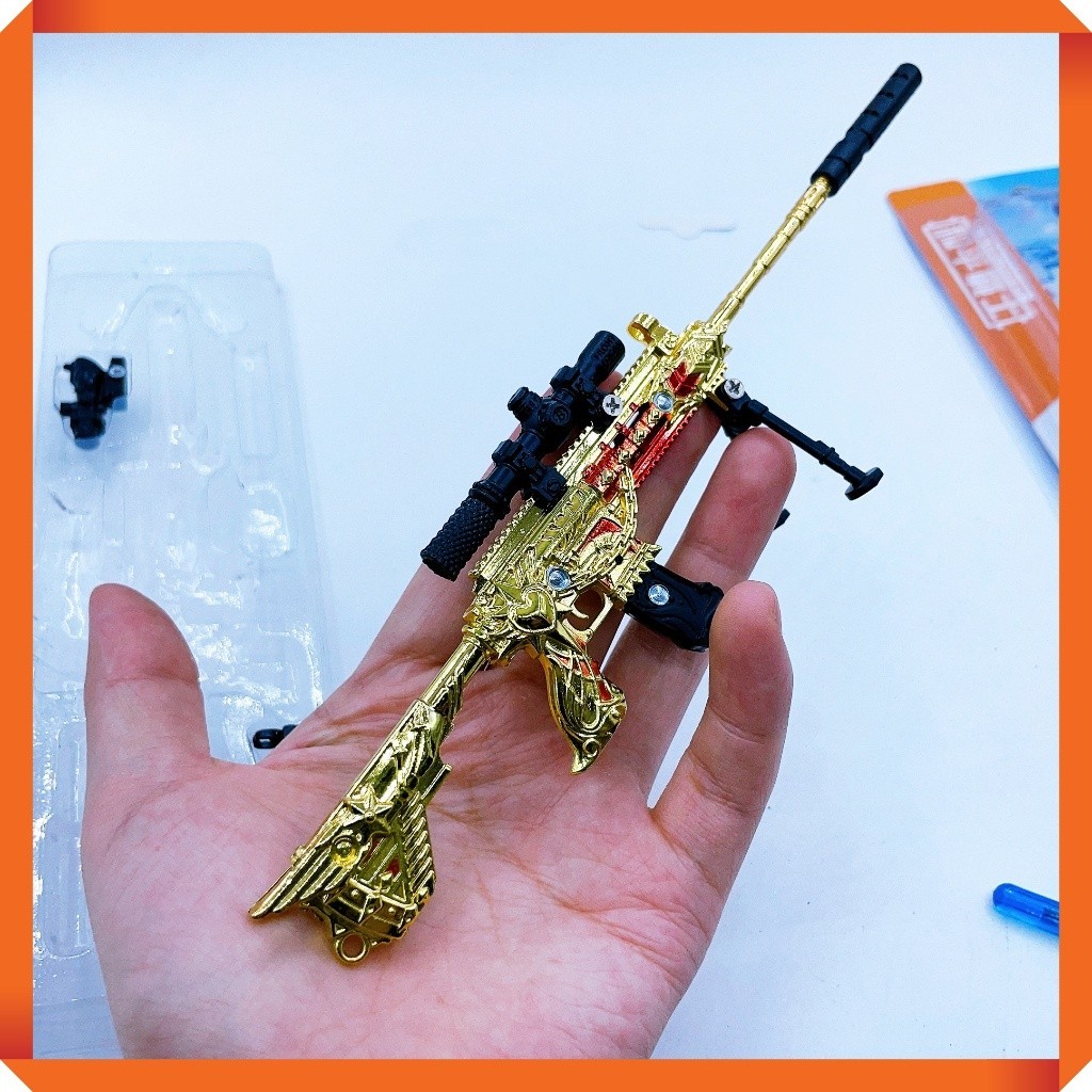 Mô hình lắp ráp kim loại đồ chơi PUBG M416 GOLD LOVE giá rẻ dài 20cm có ...