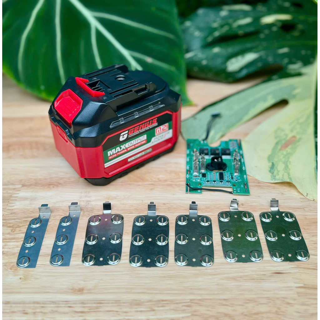 ( AP3) Vỏ mạch chống sốc 5s 3P Makita chân phổ thông có báo pin 4 led 2 ...