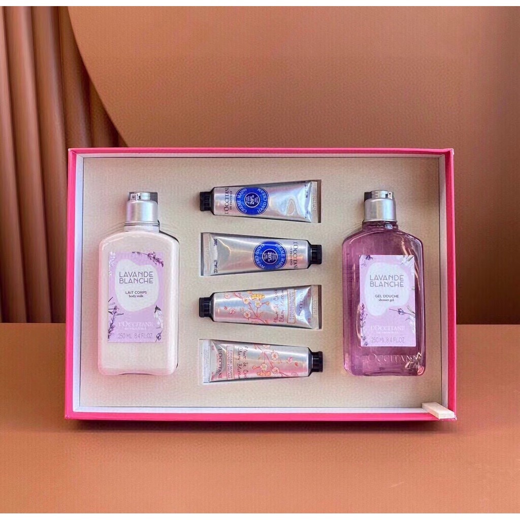 Sữa Dưỡng Thể Mới L 'Occitane Lavender 200ml Sữa Tắm 200ml Sakura Hand Cream 30mlx2 Shea Butter ...