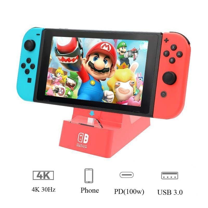 Hub Di Động Type-C Hub Dock Sang 4K Hdmi PD 100W USB Cho Nintendo ...