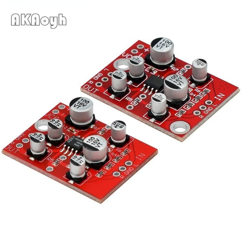 Ad828 DC 5V-15V / TDA1308 DC 3V-6V Stereo Dynamic Micro Preamplifier ...