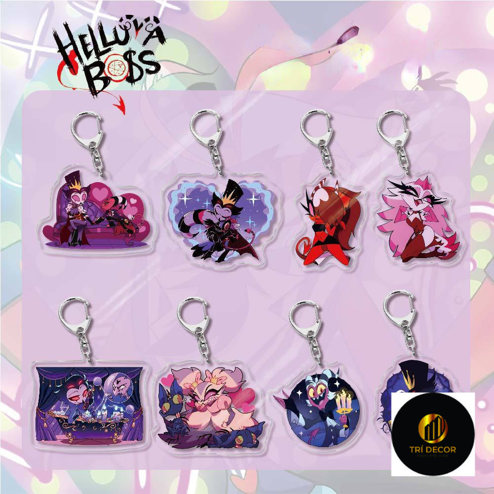 Blitzy Loona Moxxixie Anime Móc Khóa Helluva Boss Acrylic Móc Chìa Khóa ...