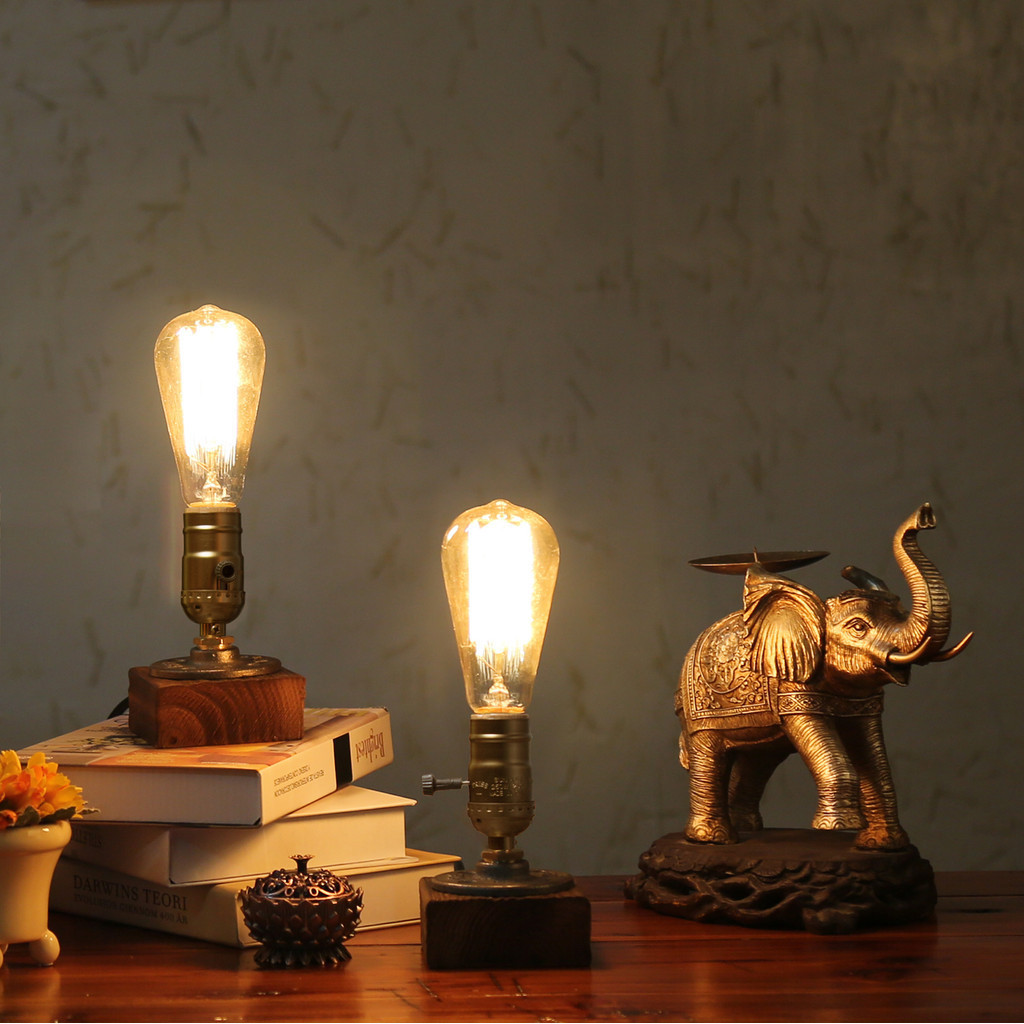 Đèn Decor Đèn Bàn Công Nghiệp Steampunk, Đèn Bàn Trang Trí Vintage Ống ...