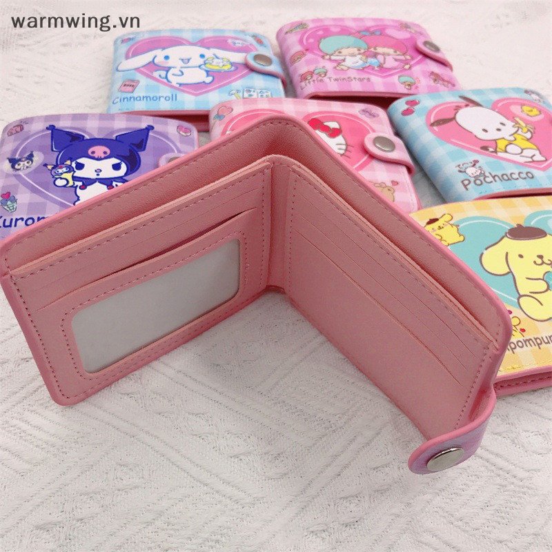 Warmwing Hoạt Hình Sanrio Ví Kawaii Hello Kitty Cinnamoroll My Melody Kuromi Túi Đựng Tiền Xu Ví ...