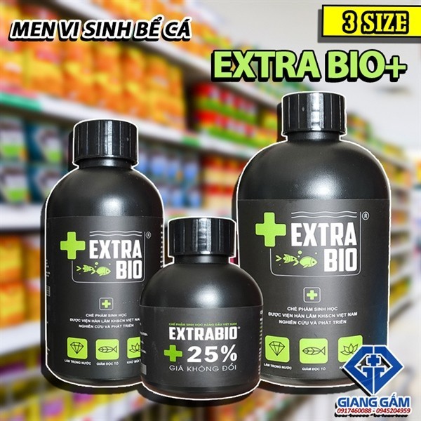 MEN VI SINH XỬ LÝ BỂ CÁ, LÀM TRONG BỂ CÁ - EXTRA BIO - 125ML | Shopee Việt Nam