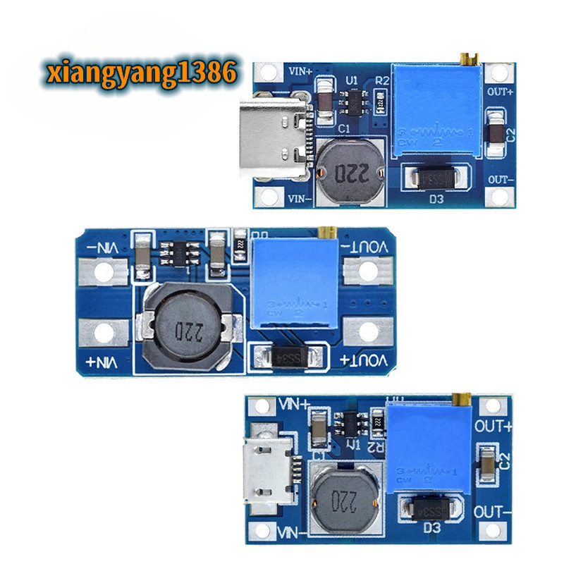 Mt3608 DC-DC Bộ chuyển đổi tăng cường tăng cường Mô-đun cấp nguồn Boost Step-up Board MAX đầu ra ...