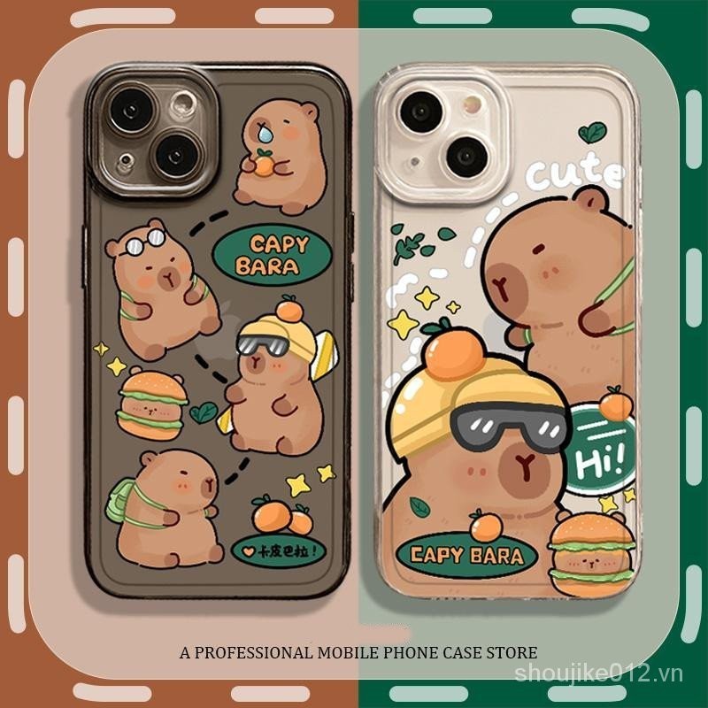 Hamburger Capybara Thích Hợp Cho IPhone 15 14 13 12 11 Plus Xr Xs Max 13Pro 14Pro 15Pro Vỏ Mềm ...