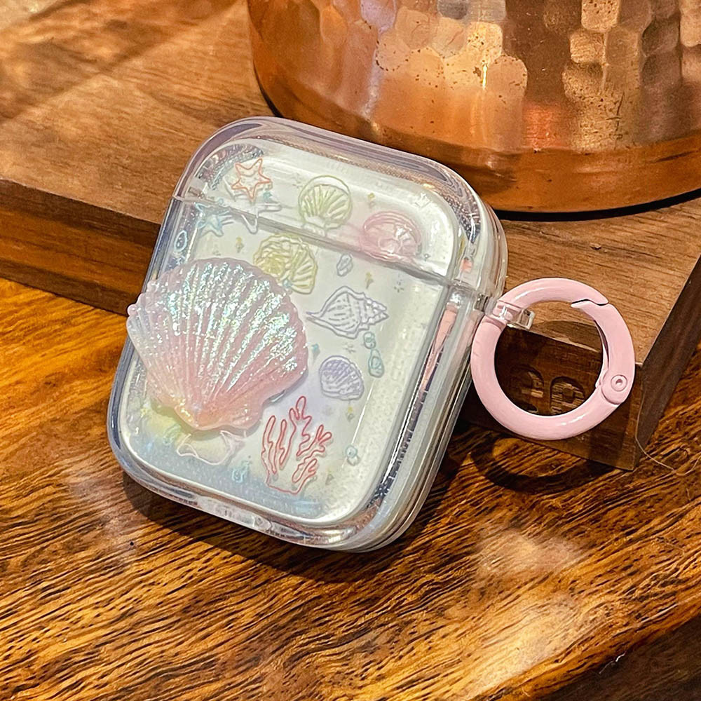 Ocean Series Sparkling Shells Conch Case Cho Air Pods 4 Vỏ Bảo Vệ Tai ...