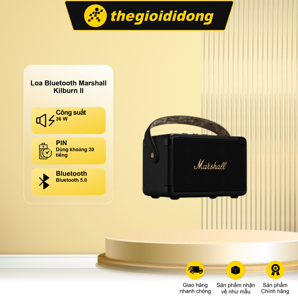 Loa Bluetooth Marshall Kilburn II | Shopee Việt Nam
