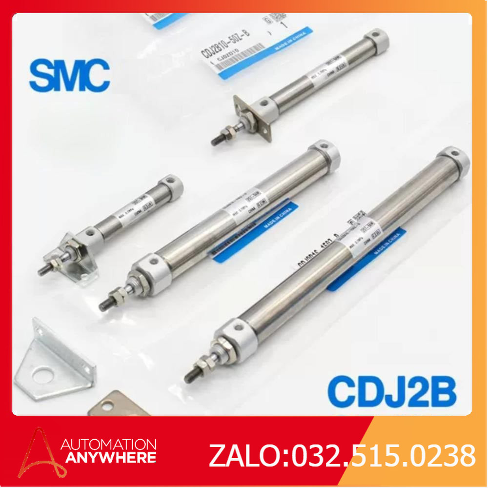 Xy Lanh Khí Nén Tròn Mini SMC CDJ2B16-10/15/20/25/30/35/40/45/50/60/75/100/125/150/175/200Z-B ...